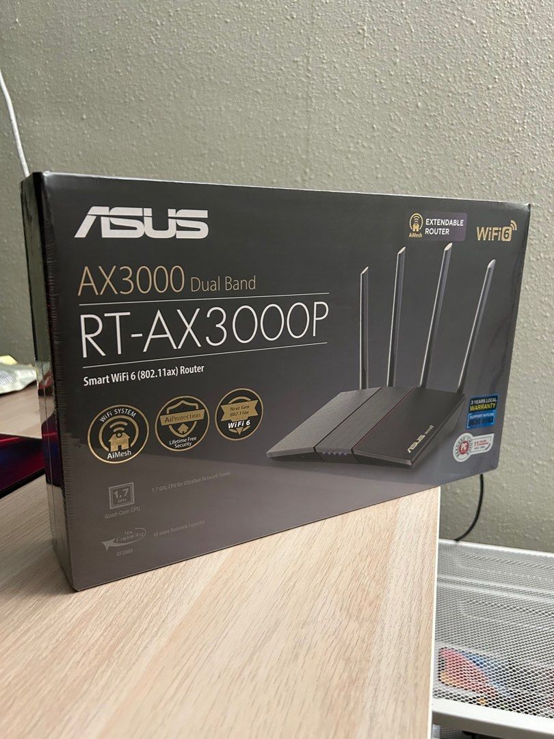 [BNIB] Asus RT-AX3000P router, Computers & Tech, Parts & Accessories, Networking on Carousell