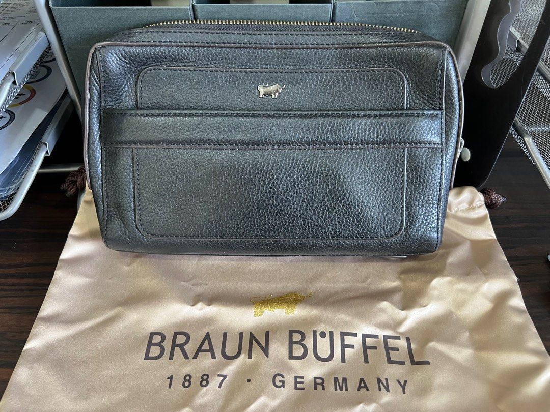 Braun Buffel Men’s leather clutch, Men's Fashion, Bags, Belt bags ...