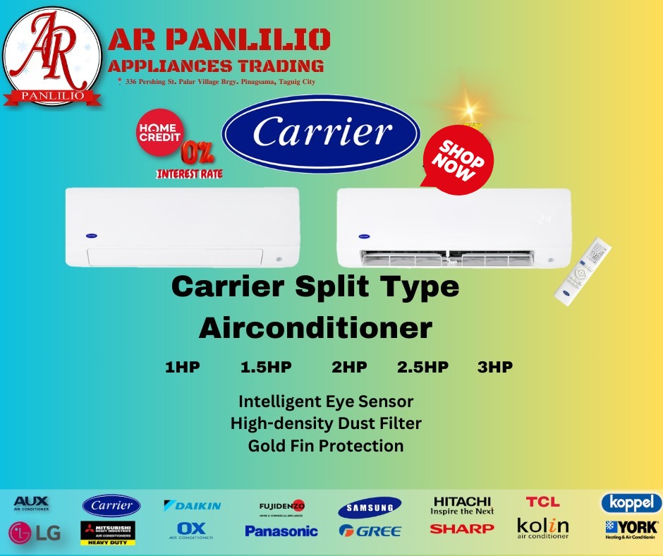 CARRIER SPLIT TYPE AIRCONDITIONER / AIRCON SUPPLY, TV & Home Appliances ...