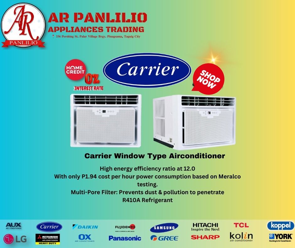 CARRIER WINDOW TYPE AIRCONDITIONER / AIRCON ( AC ), TV & Home ...