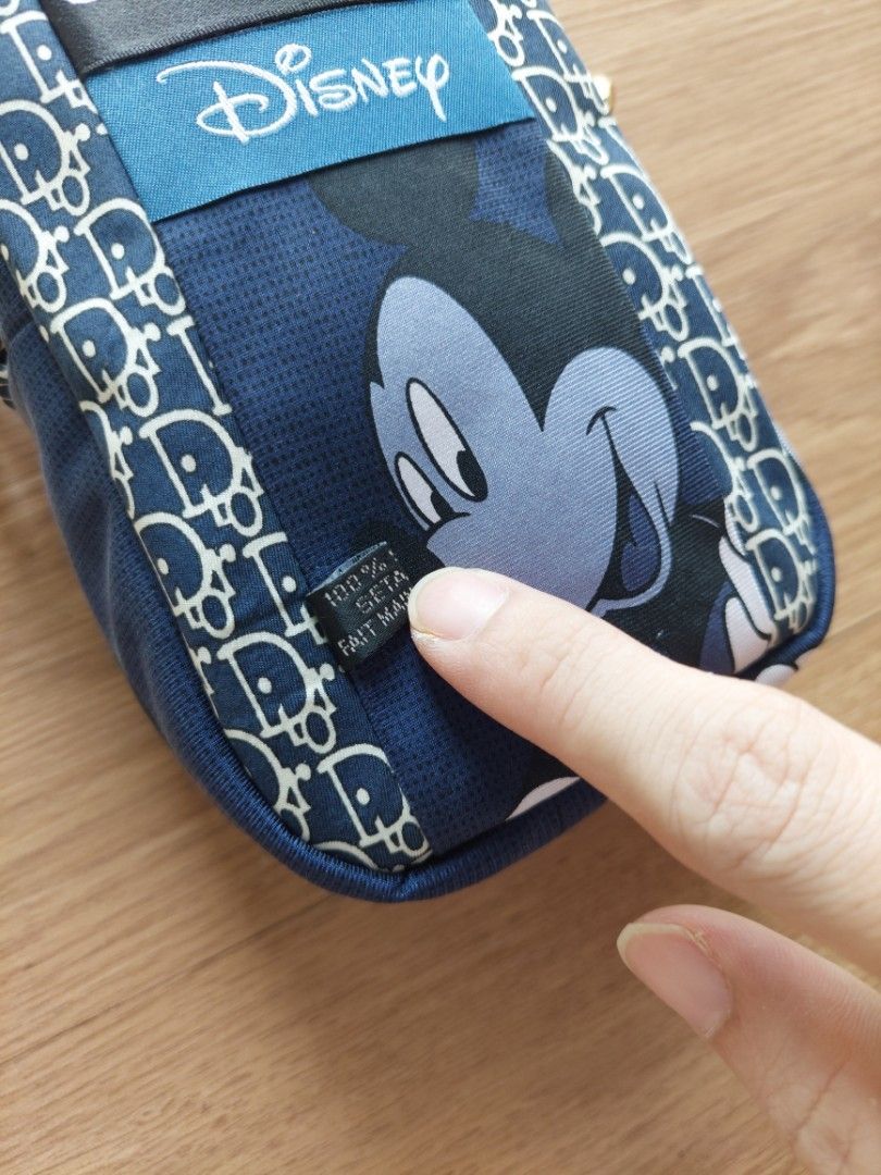 Christian Dior X Disney Tag Made in Italy 100% All Silk Puffer Phonebag ...