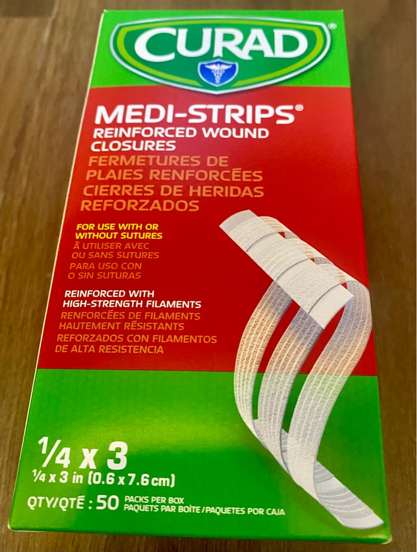 Curad Medi-Strips 1/4 x 3 in, Health & Nutrition, Medical Supplies ...
