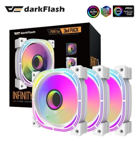 darkFlash Infinity INF 24 ARGB Ver Fan 3in1Fan+Control+Remote Control ...