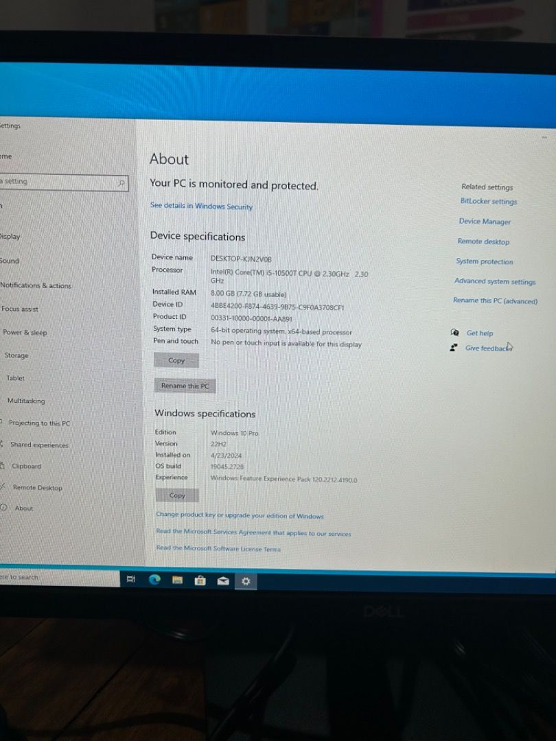 Dell E2222H 22" monitor, Computers & Tech, Desktops on Carousell