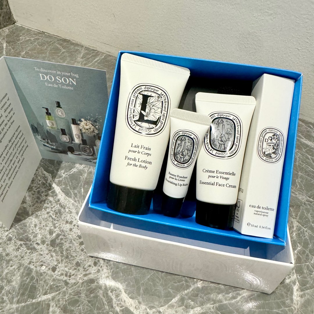 Diptyque DO SON Travel Set Amenity Kit Qatar Airways Business Class ...