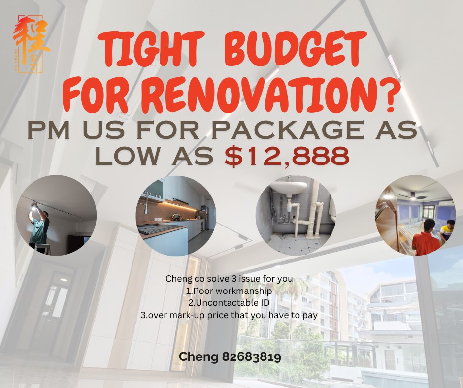 Direct contractor HDB renovation packages/Home Renovation/BTO renovation/HDB resale/Affordable ...