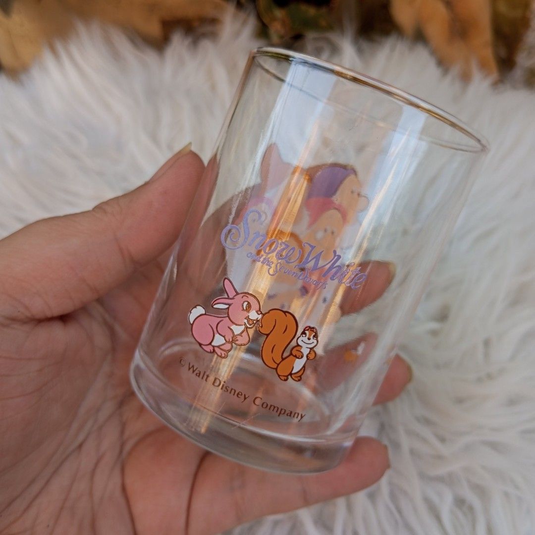 DISNEY Snowhite & 7 Dwarfs Glass, Furniture & Home Living, Kitchenware ...