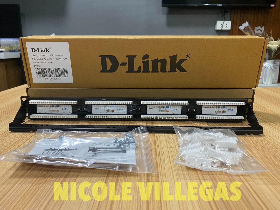 D-LINK Patchpanel Cat6 24-Port (Fully Loaded), Computers & Tech, Parts & Accessories, Other ...