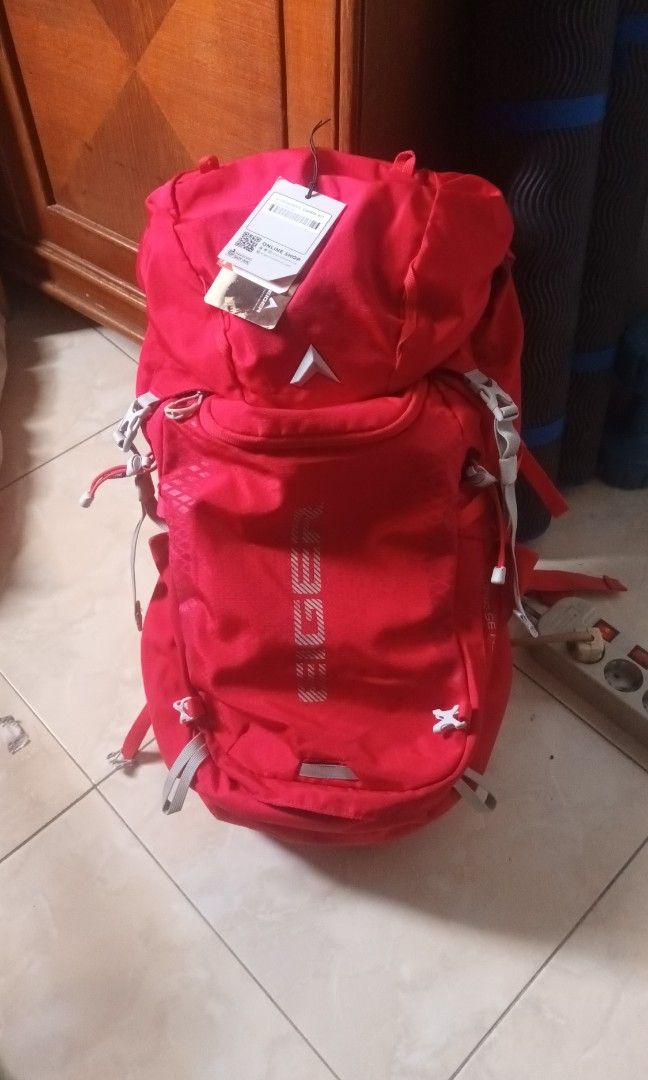 EIGER Carrier PATH 35+5 L Aerovoid Setara 45L Merah, Fesyen Pria, Tas ...