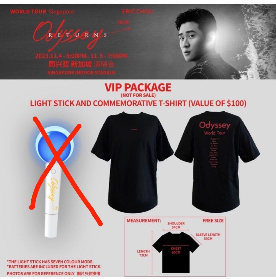 Eric Chou Odyssey 2023 Official Concert Merchandise, Hobbies & Toys ...