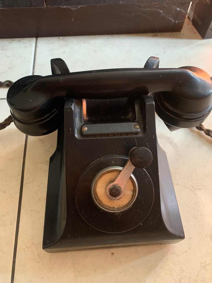 GEC Magneto Telephone Antik Circa 1930-1940s, Antik, Lainnya di Carousell