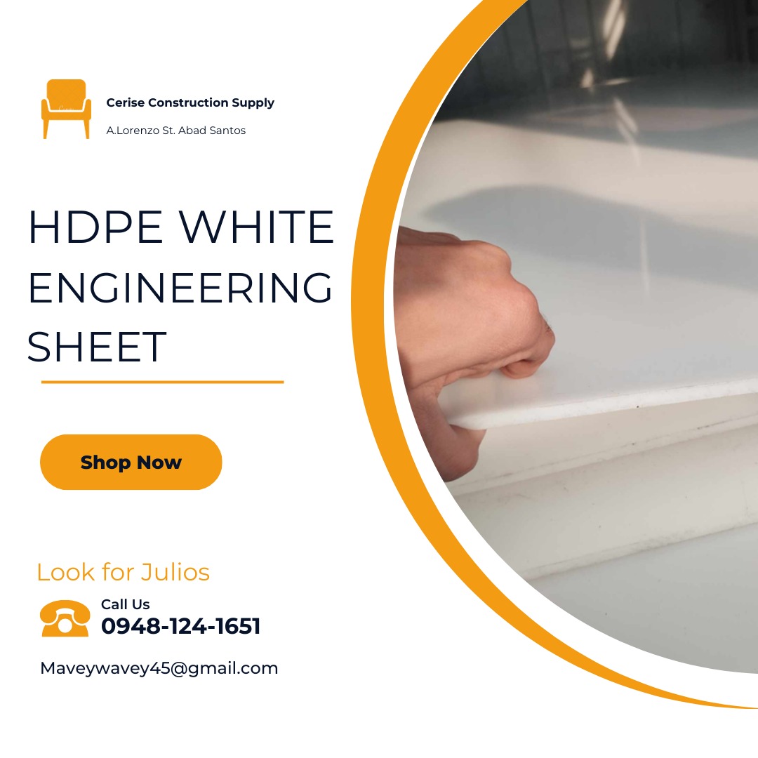 HDPE White Engineering Sheet, Commercial & Industrial, Construction ...