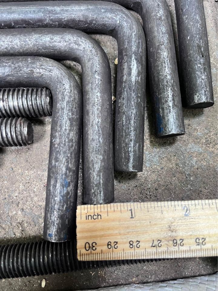 Hi-Tensile 4140 Anchor Bolt 5/8 X 12 X 3 ALL SIZES AVAILABLE ...