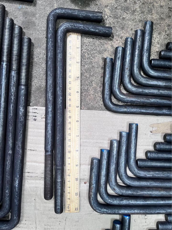Hi-Tensile 4140 Anchor Bolt 5/8 X 12 X 3 ALL SIZES AVAILABLE ...