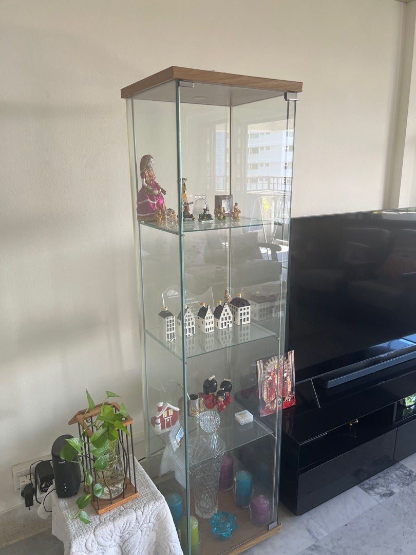 IKEA glass display cabinets, Furniture & Home Living, Furniture ...