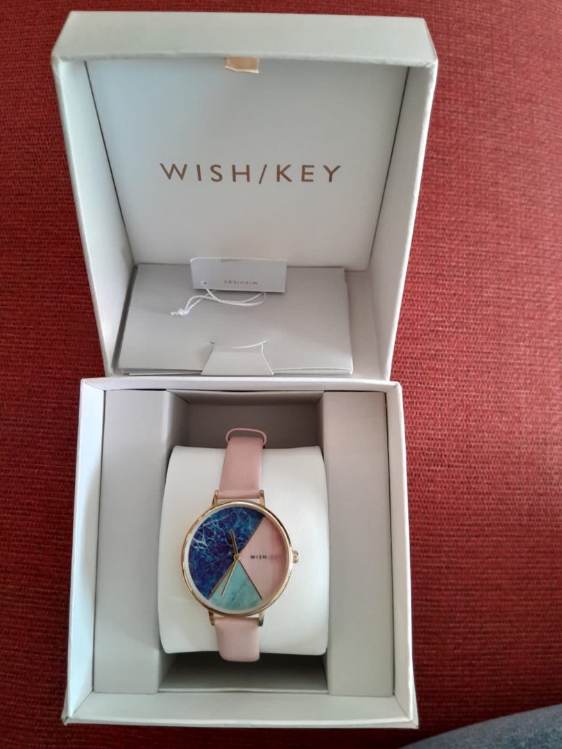Jam Tangan WISH/KEY Original Pink Muda, Barang Mewah, Jam Tangan di ...