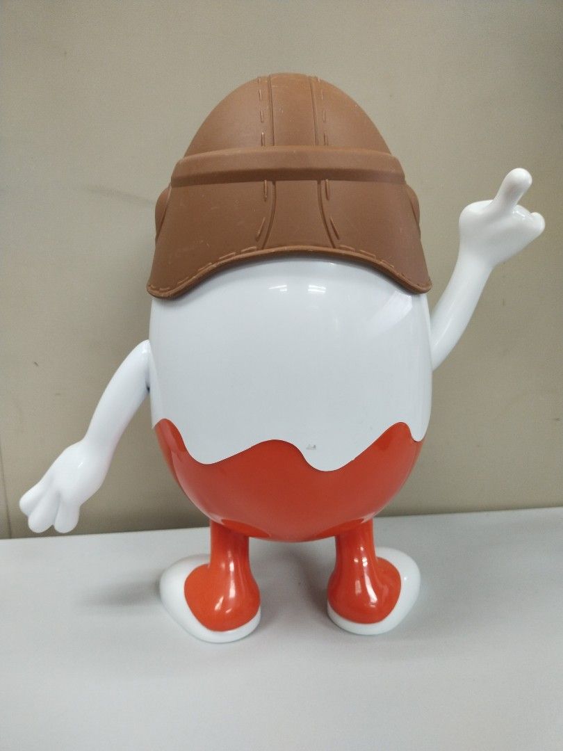 Kinder Surprise Plastic Mascot Toy Figure 10" Tall Storage Container ...