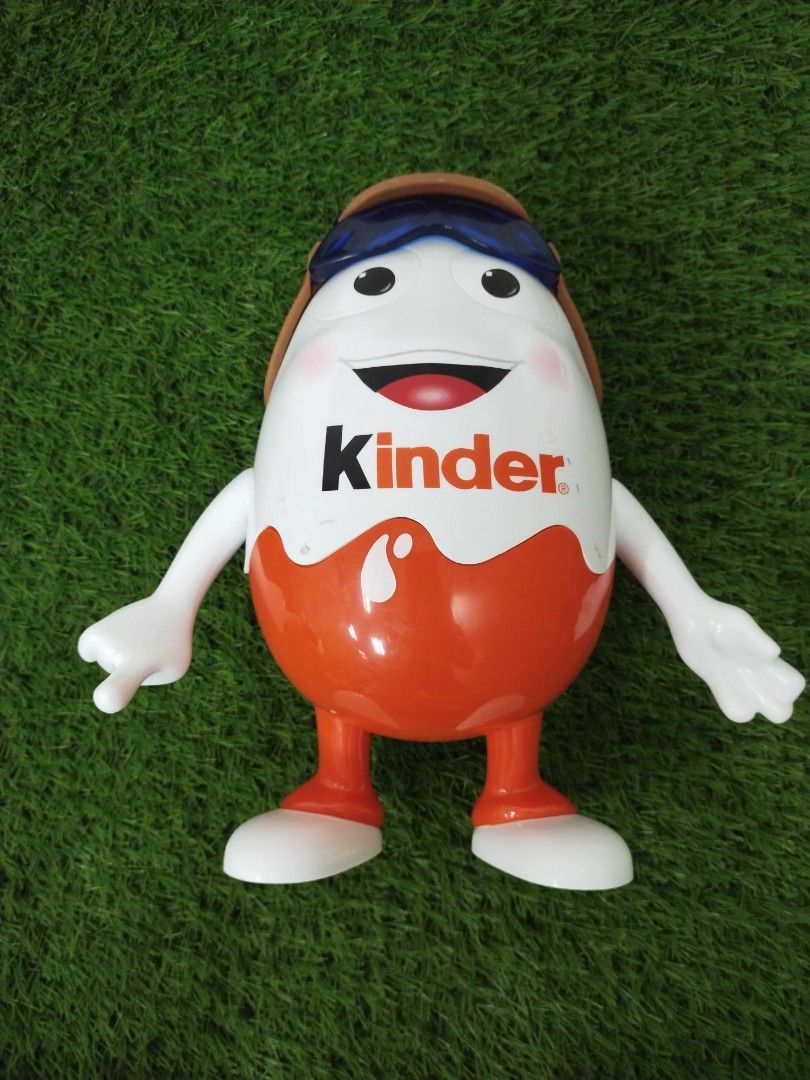 Kinder Surprise Plastic Mascot Toy Figure 10" Tall Storage Container ...