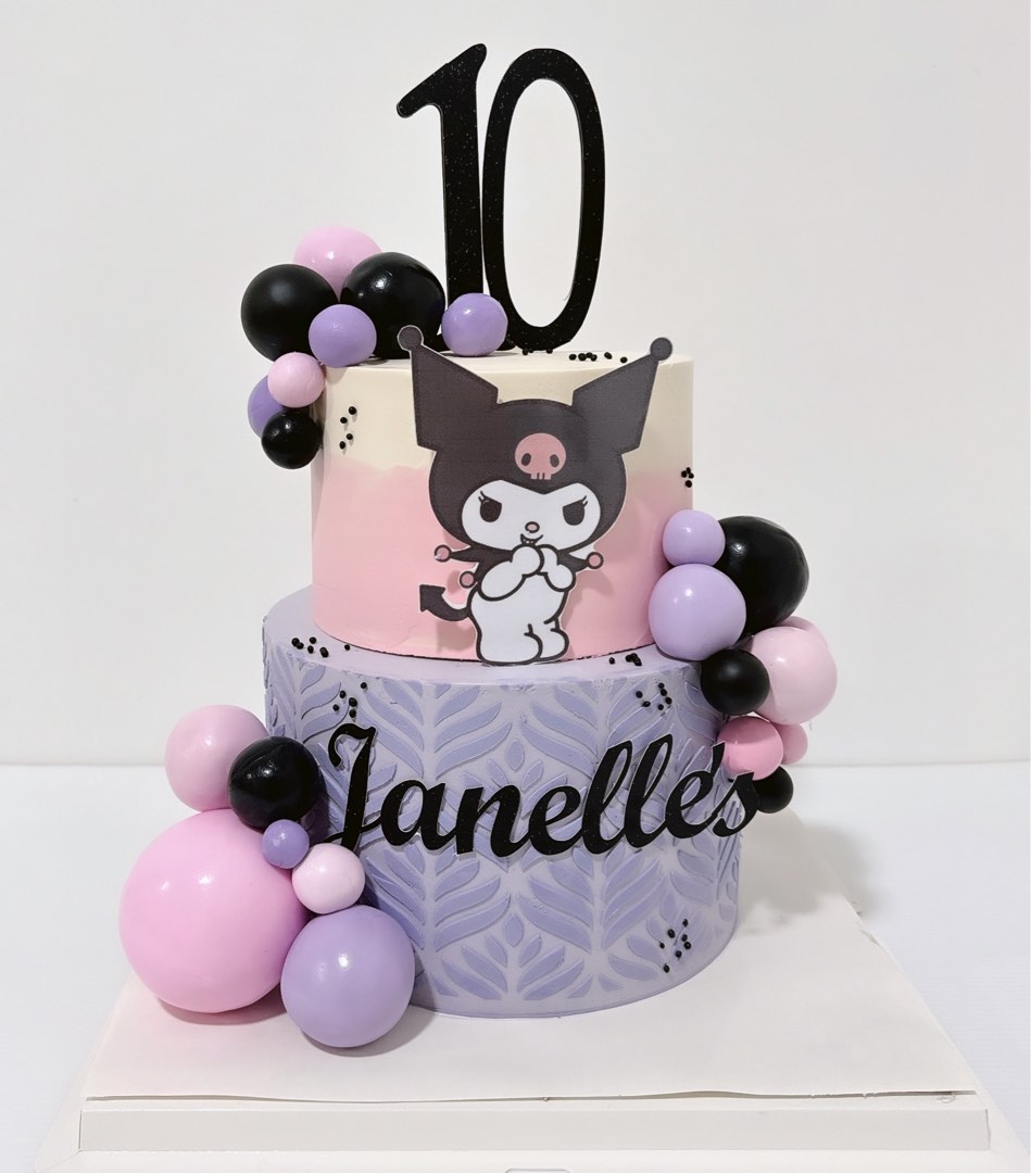 Kuromi cake/ custom cake/pinata cake/ knock knock cake/money pulling ...