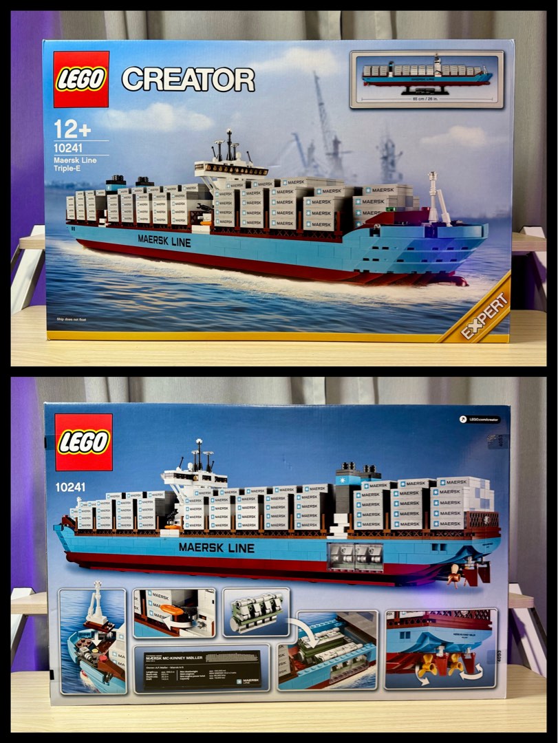 (RETIRED) LEGO 10241 Maersk Line Triple-E, Hobbies & Toys, Toys & Games ...