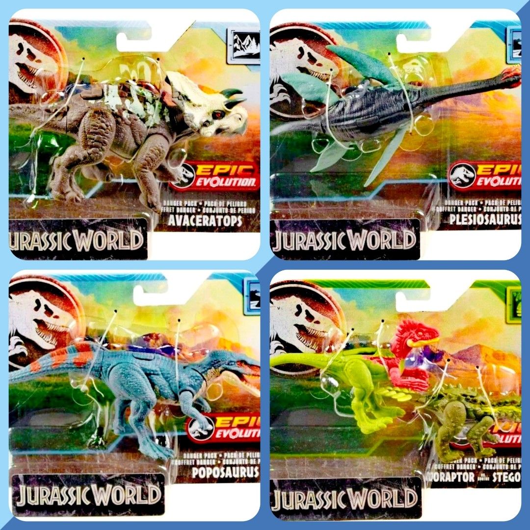 MATTEL JURASSIC WORLD Epic Evolution Danger Pack: Avaceratops ...