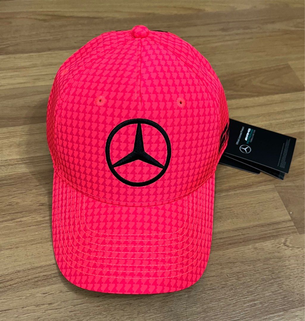Mercedes PETRONAS cap Dayglo pink, Men's Fashion, Watches & Accessories ...