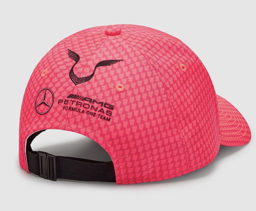Mercedes PETRONAS cap Dayglo pink, Men's Fashion, Watches & Accessories ...