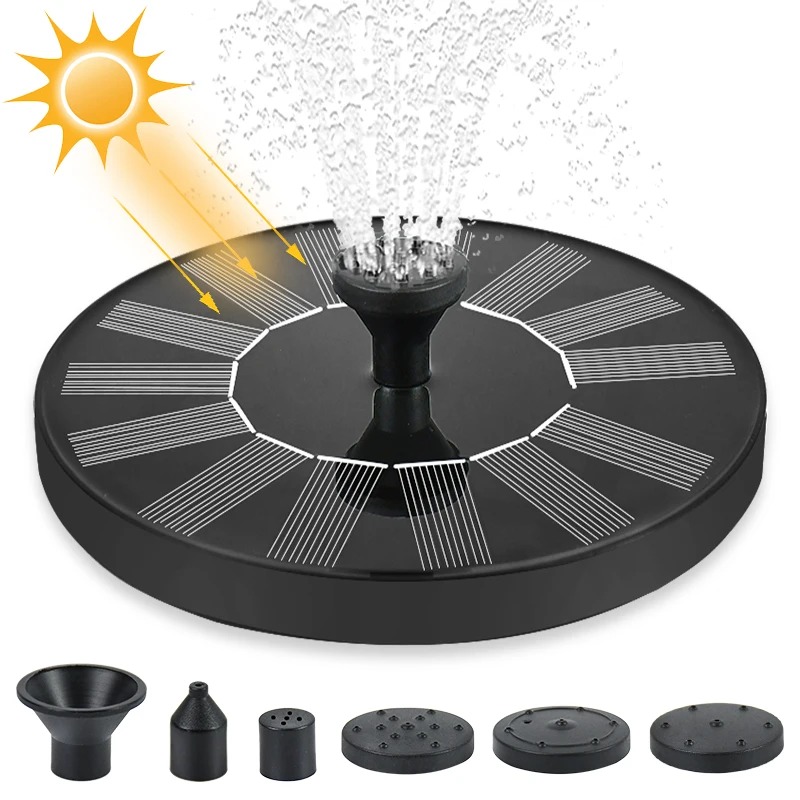 Mini Solar Water Fountain Pool Pond Waterfall Fountain Garden ...