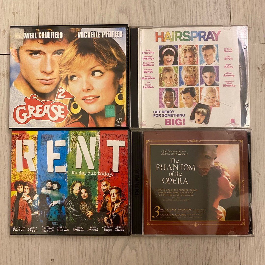 musical movie cd rent grease hairspray phantom of the opera broadway ...
