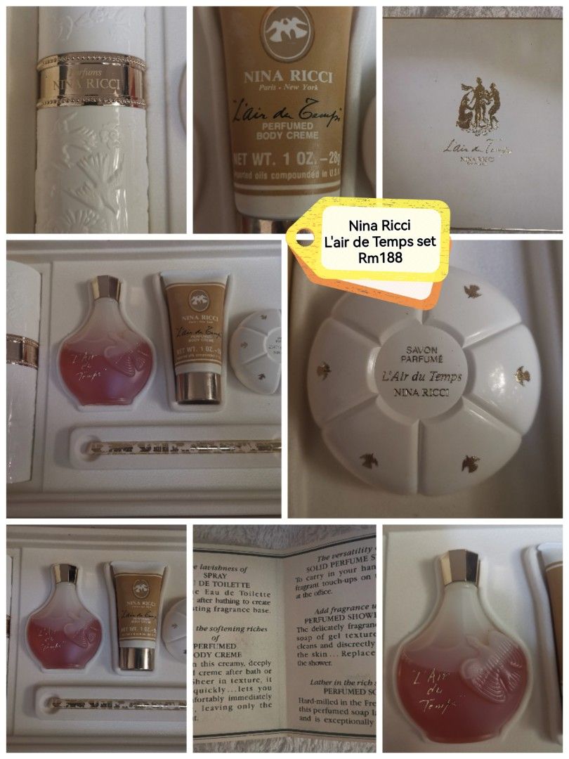 Nina Ricci perfume set, Beauty & Personal Care, Fragrance & Deodorants ...