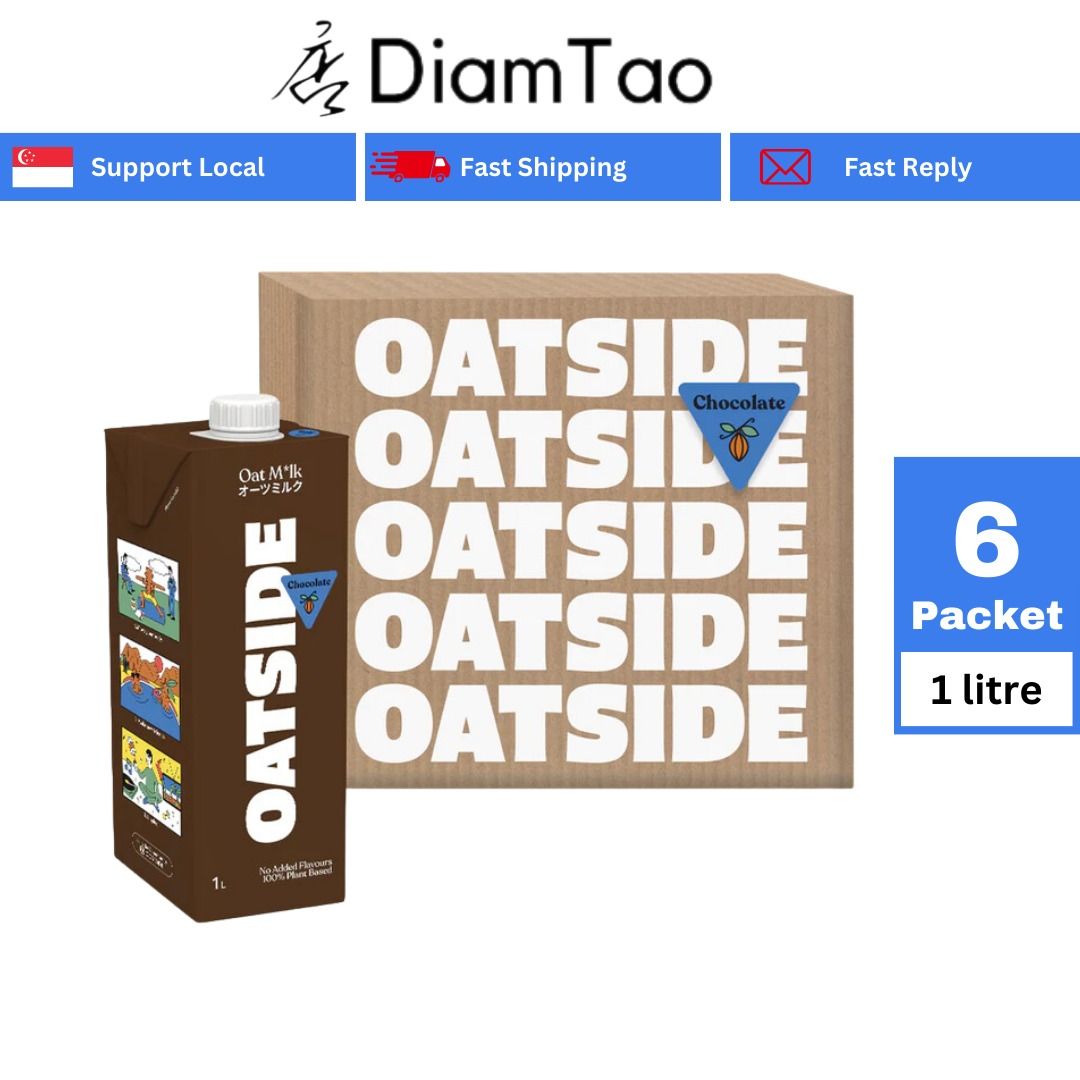 Oatside Barista Blend, Chocolate and Coffee Oat Milk 1L x 6 Packet ...