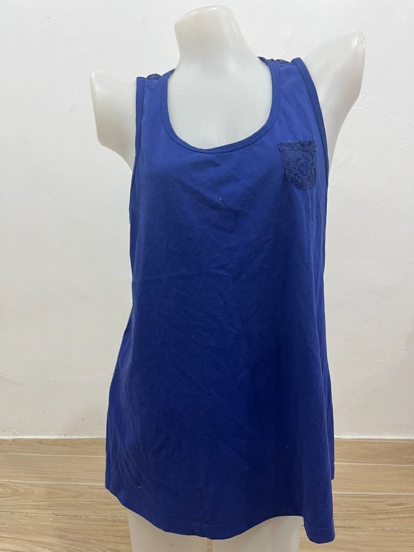 Personal Preloved Blue Sando/Tanks/Sleeveless Pambahay, Women's Fashion ...