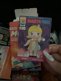 Popmart Molly My Instant Superpower Luminous Display Container, Pink ...