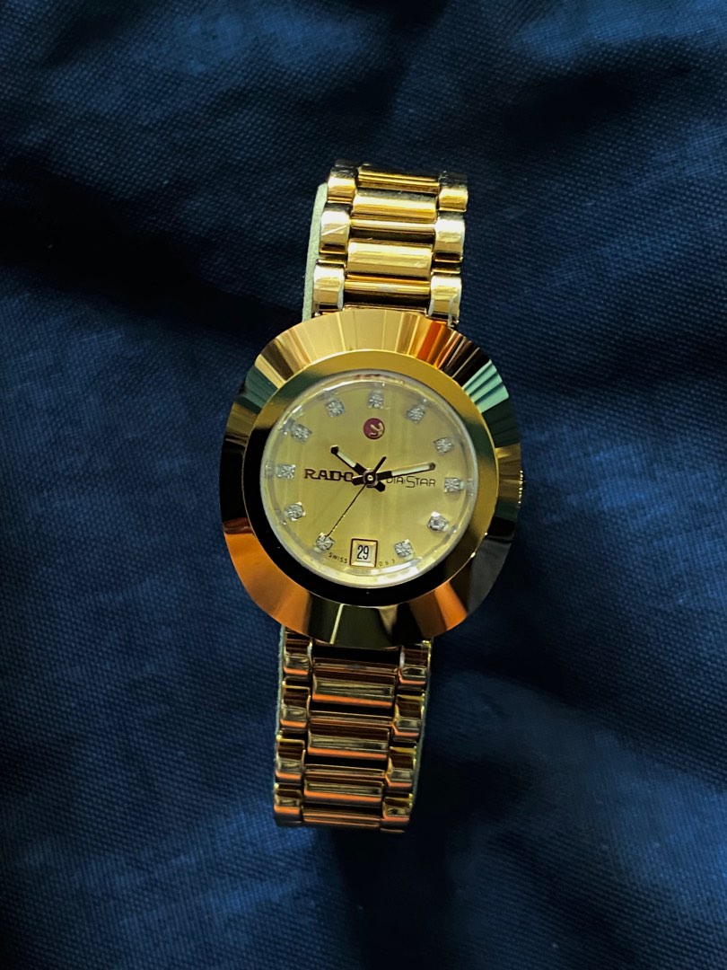 RADO DiaStar Original Gold Dial Ladies’ Watch, Luxury, Watches on Carousell