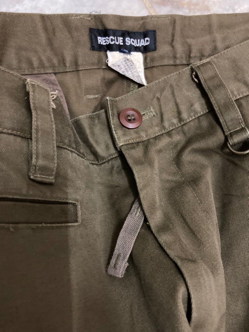 Rescue Squad Cargo Pants Army, Men's Fashion, Bottoms, Trousers on ...