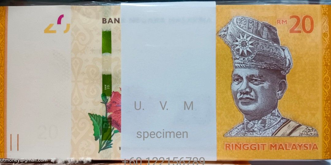 Rm20 Distinctively Malaysia Banknotes Stack of 100pcs#7-PKA-CX2851 ...