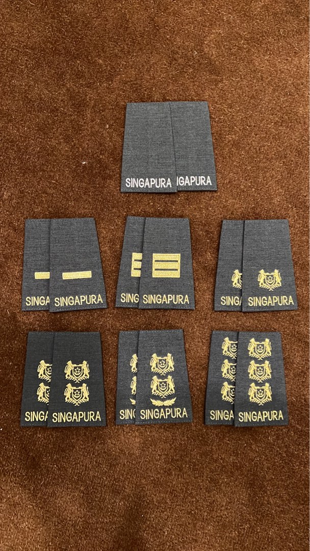 DIS SAF digital intelligence DIS officer No3 rank epaulette uniform ...