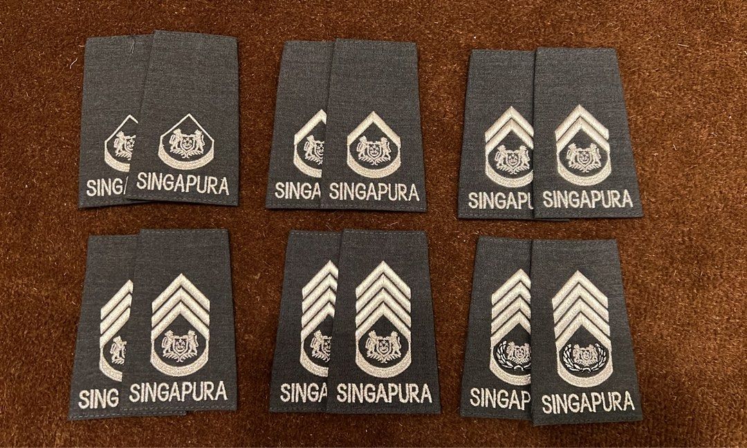 SAF DIS warrant officer No3 WO ranks epaulette digital intelligence ...