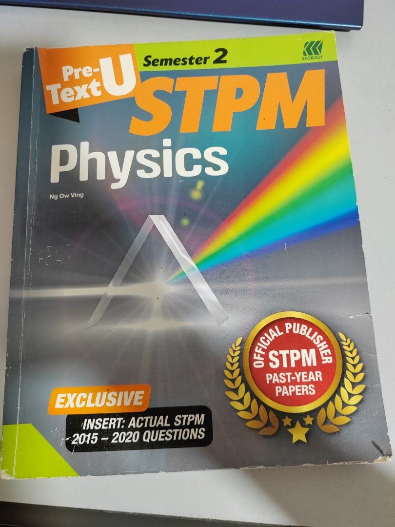 SASBADI STPM Physics Sem 2 Textbook, Hobbies & Toys, Books & Magazines ...