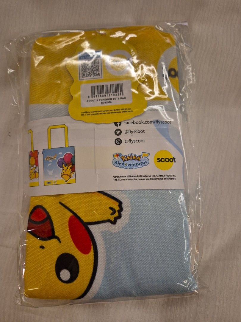 Scoot Pokemon Tote Bag, Women's Fashion, Bags & Wallets, Tote Bags on ...
