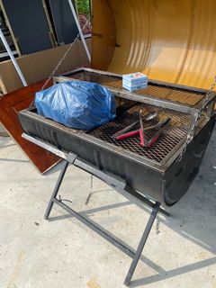 SET BBQ TONG DRUM SMOKE, TV & Home Appliances, Kitchen Appliances, BBQ ...