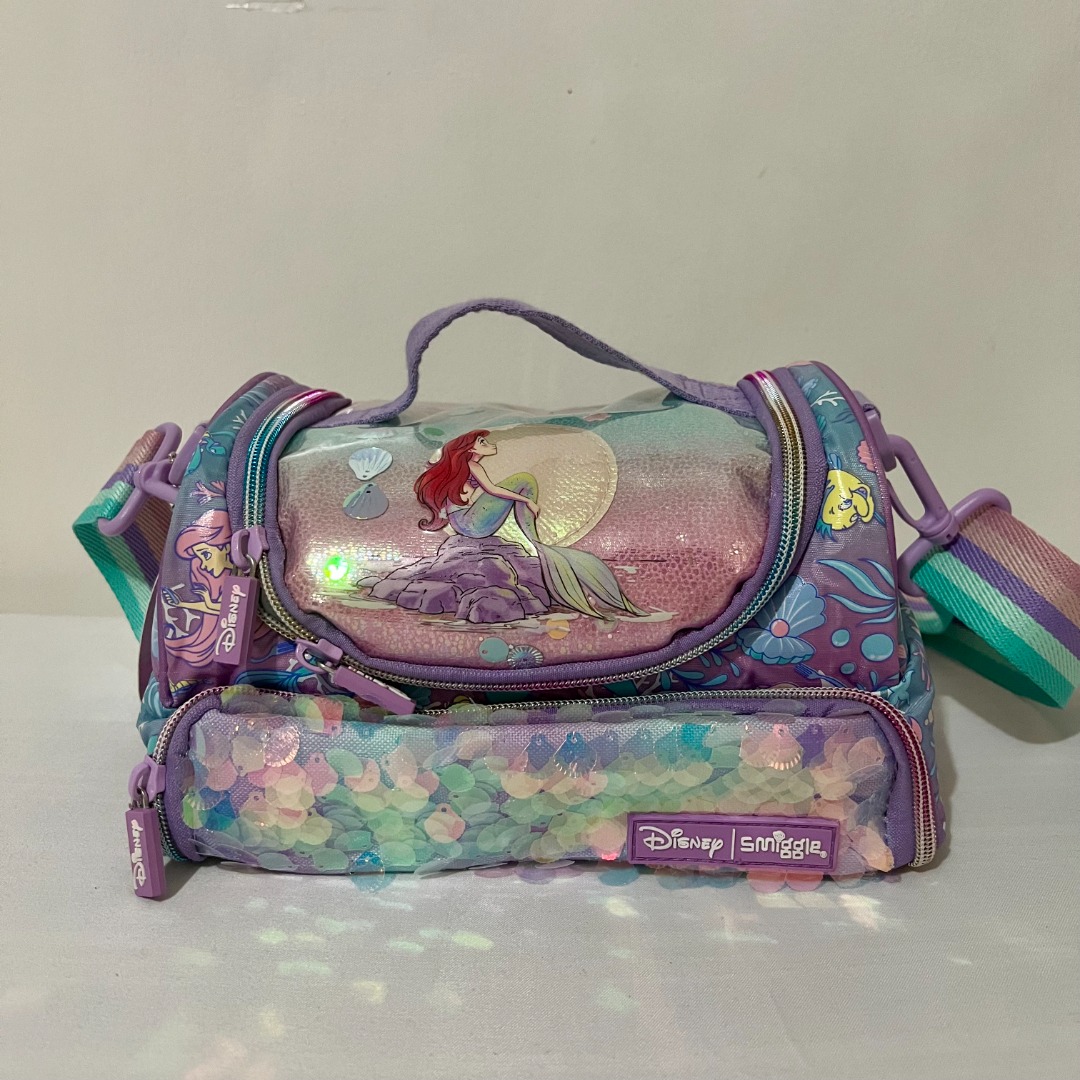 Smiggle Little Mermaid Ariel Double Decker Lunchbox, Babies & Kids ...
