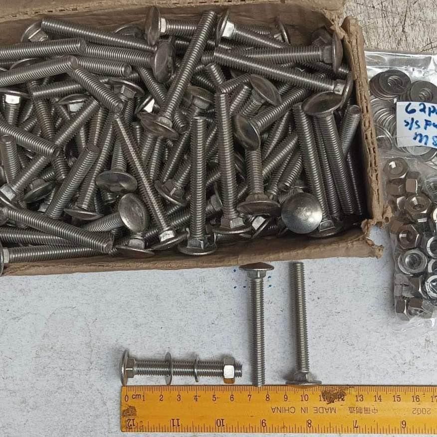 Stainless Carriage Bolt Stainless Round Gate Bolt M6 M8 M10 ALL SIZES ...