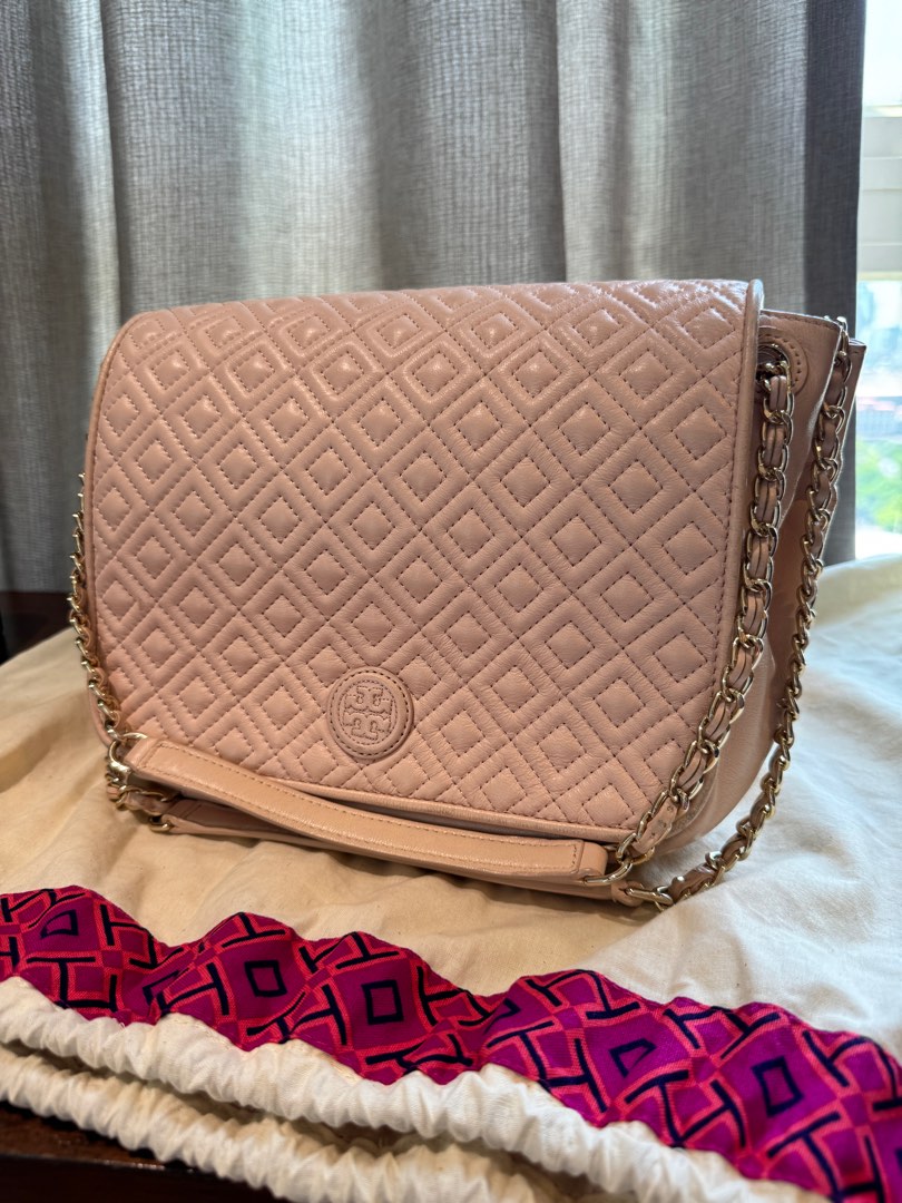 Tory Burch 2-way Blush Pink Tote, Luxury, Bags & Wallets on Carousell