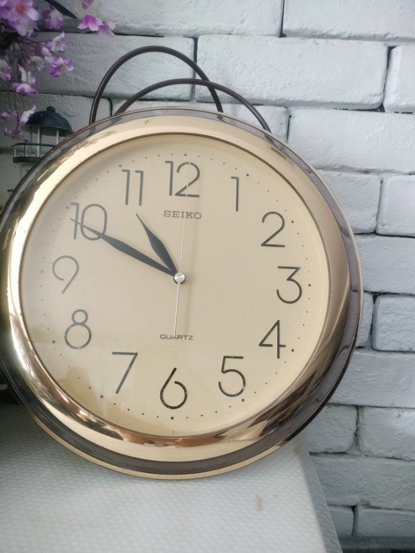 Vintage Wall Clock-Citizen/SEIKO, Furniture & Home Living, Home Decor ...