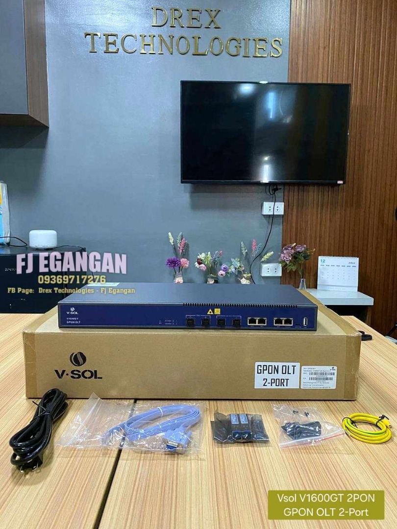 Vsol V1600GT 2PON GPON OLT 2-Port with 2 C++++ SFP*2, Computers & Tech, Parts & Accessories ...
