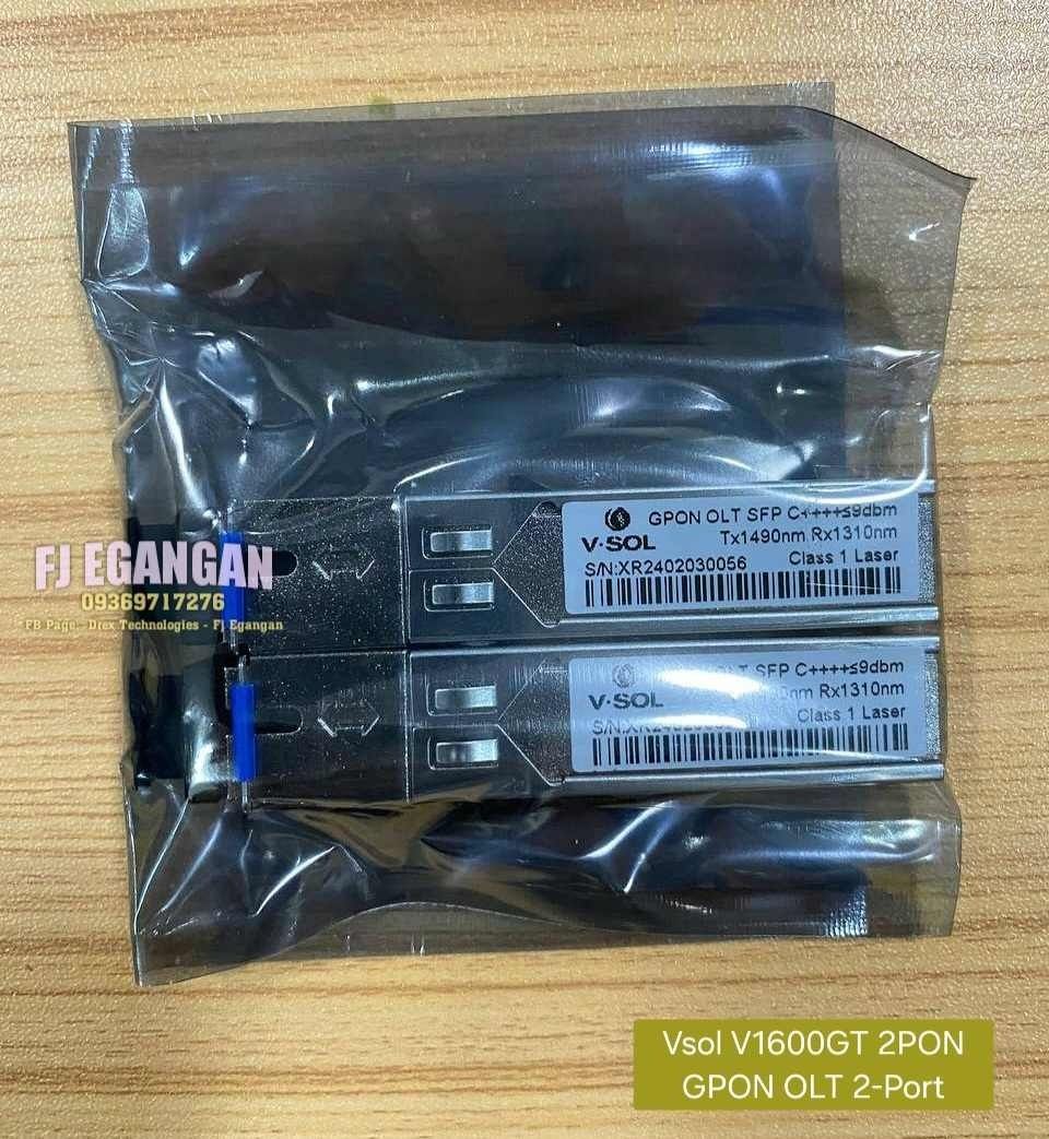 Vsol V1600GT 2PON GPON OLT 2-Port with 2 C++++ SFP*2, Computers & Tech, Parts & Accessories ...