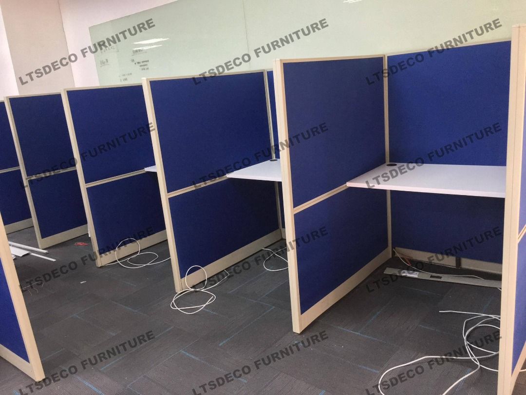 WORKSTATION TABLE / OFFICE PARTITION, Furniture & Home Living, Office ...