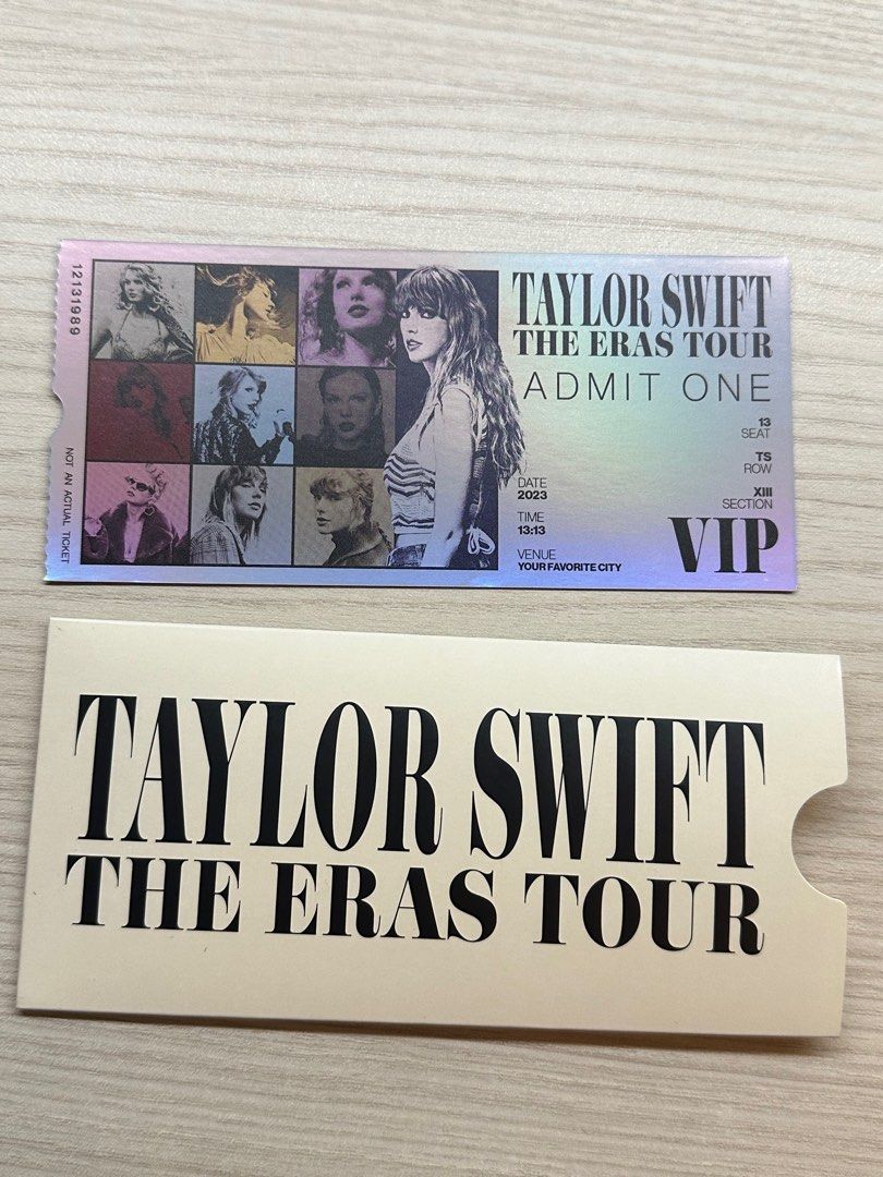 wts taylor swift souvenir ticket / eras tour 2024, Hobbies & Toys ...