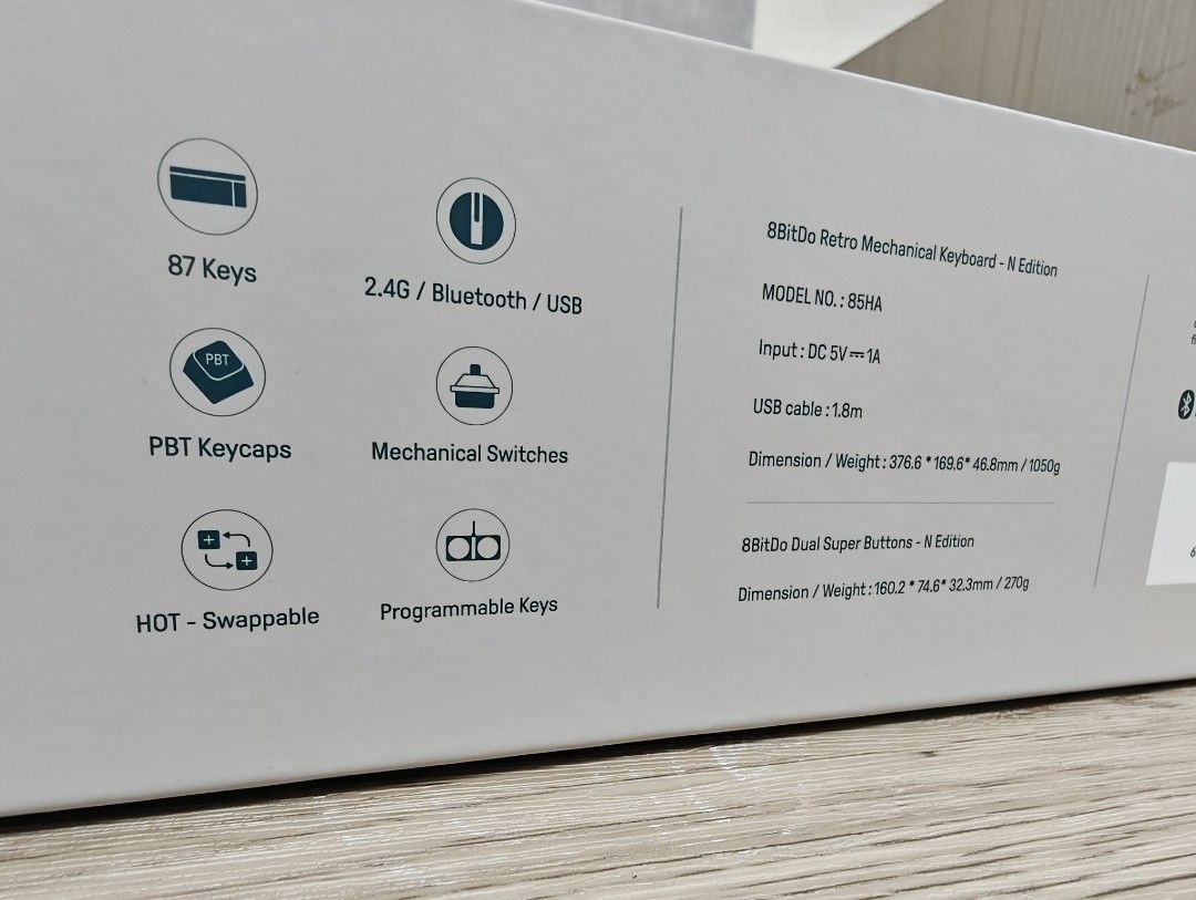 8BITDO Retro Mechanical Keyboard N Edition Full Set, Computers & Tech ...